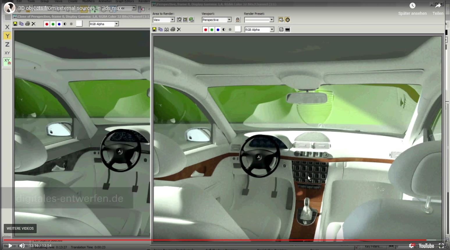 Designstrategies - 3D objects from external sources in 3ds max like VITRA