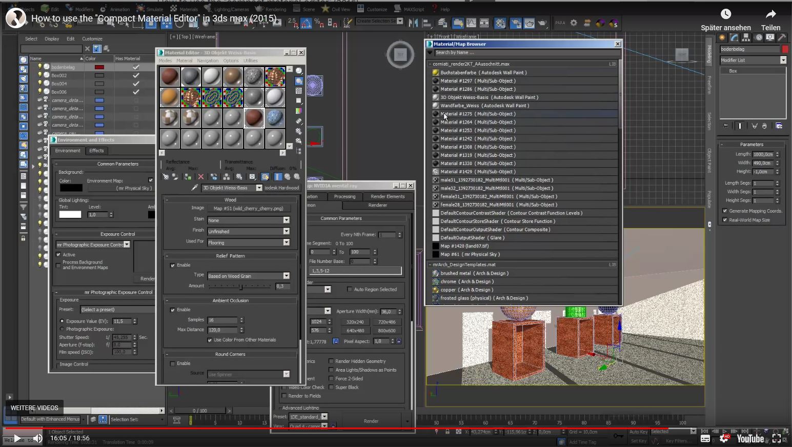 Designstrategies - How to use the “compact material editor” (2015)